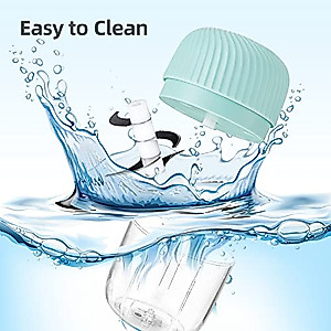 Electric Garlic Chopper, Portable Veggie Chopper, 350ML Garlic Grinder Masher Onion Chopper, Blender to Vegetable, Cordless Food Processor for Ginger, Chili, Fruit, Meat, Spices, Beans, etc(Green)