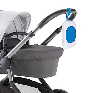 Box Portable Refillable Baby Wipes Dispenser Holder Wipes Carrying Case for Travel Home Office (Blue)