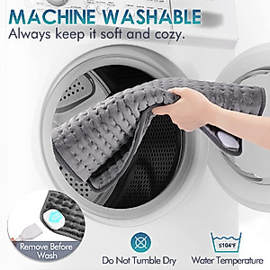 DAILYLIFE Heating Pad for Back Pain Relief, 20"x24" Electric Heating Pads for Cramps, Back, Shoulder and Neck with 6 Heat Settings, Fast-Heating Technology, Auto Shut Off, UL Certificated, Gray