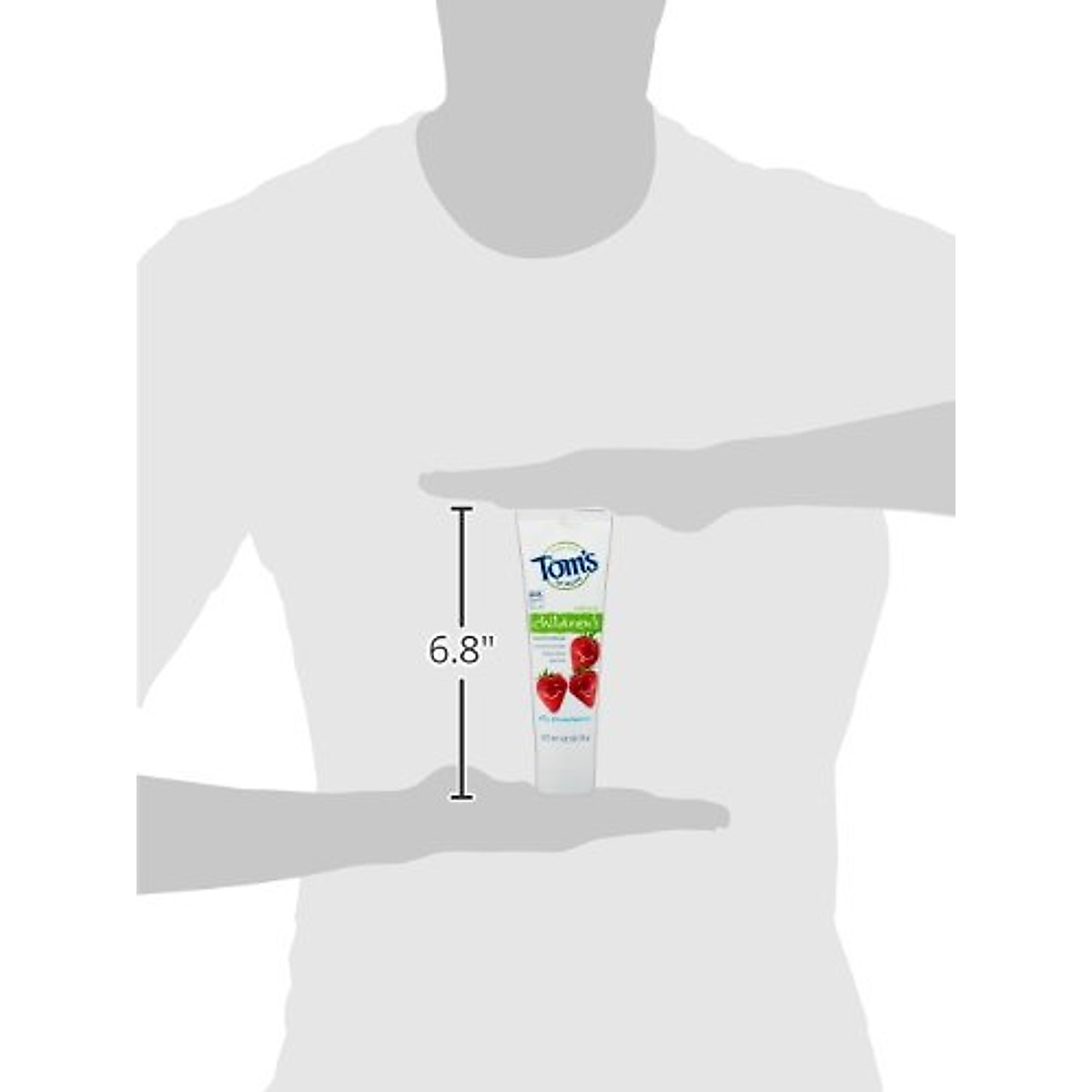 Tom's of Maine Natural Children's Anticavity Fluoride Toothpaste, Silly Strawberry, 4.2 Ounce