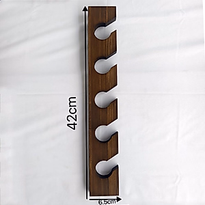 Wooden Vertical Hat Rack, Hat Rack for Baseball Caps, Wall Mounted Baseball Hat Organizer Hat Holder, Wall Vertical Hat Holder Caps Display Rack for Closet Door Bedroom(2pcs Black)