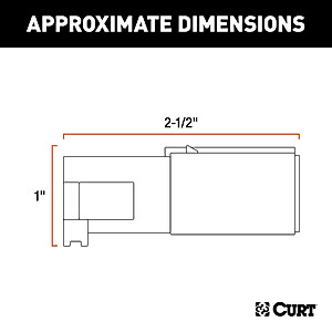 CURT 58060 Trailer-Side 4-Pin Round Wiring Harness Plug