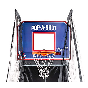 Pop-A-Shot - Pop-Up Game | Arcade Basketball Inside, Out, and On The Go | Infrared Sensor Scoring | 3 Balls | Foldable, Portable, and Tote Bag Included