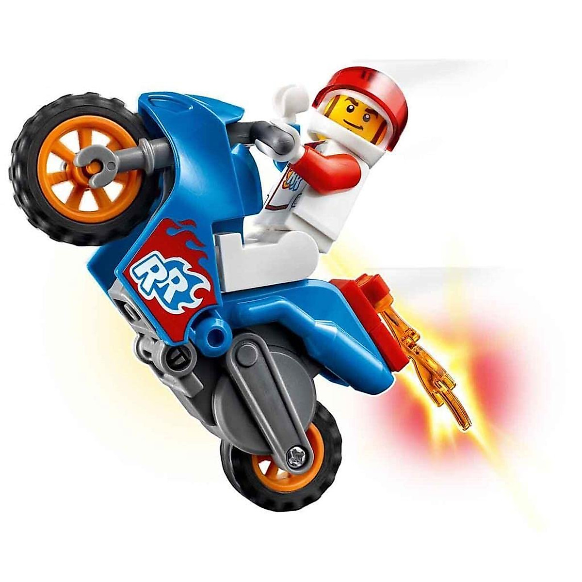 LEGO 60298 City Stuntz Rocket Stunt Bike Set with Flywheel-Powered Toy Motorbike & Rocket Racer Minifigure, Gifts Boys and Girls 5 Plus Years Old