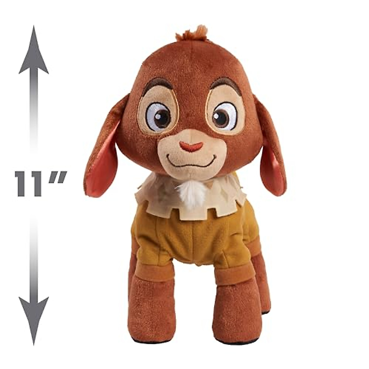 Disney Wish Walk 'n Talk Valentino Plush Fainting Goat, 11-Inch Stuffed Animal, Sounds and Motion, Kids Toys for Ages 3 Up by Just Play