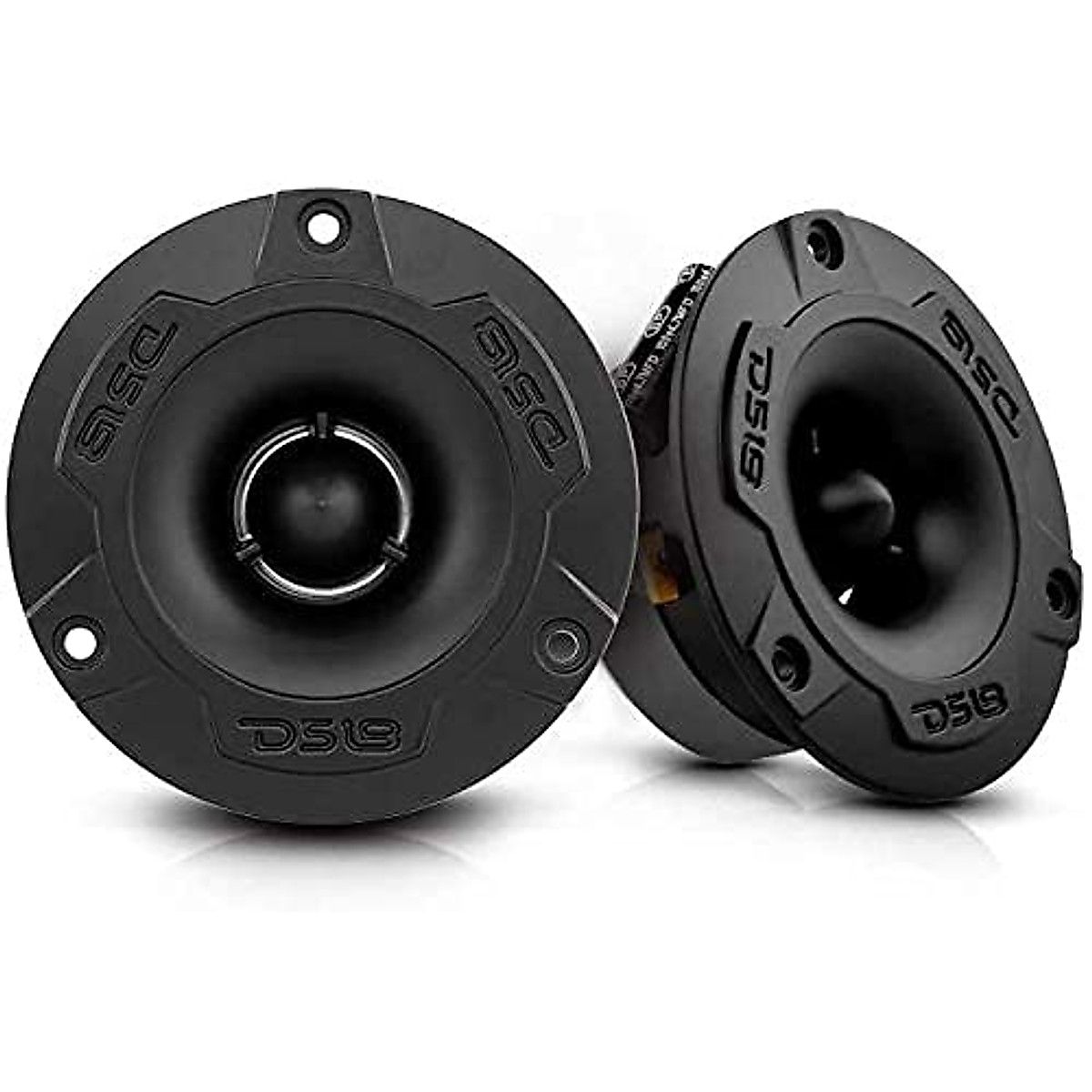 DS18 PRO-X6.4BMPK Mid and High Complete Package - Includes 2X Midrange Loudspeaker 6.5" and 2X Aluminum Super Bullet Tweeter 1" Built in Crossover - Door Speakers for Car or Truck Stereo Sound System