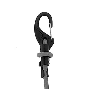 Bungee Cord, Carabiner, 10 in.L, 23/64 in.D