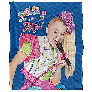 JoJo Siwa Blanket, 50"x60" Pass The Mic Silky Touch Super Soft Throw Blanket