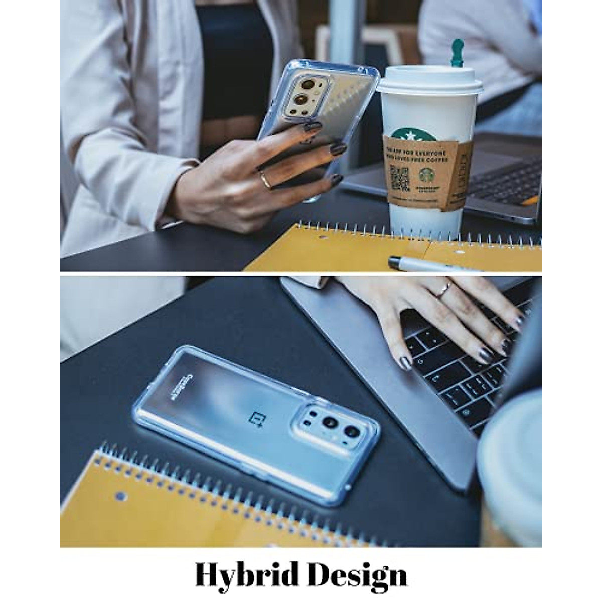 ArmadilloTek CaseBorne S Compatible with OnePlus 9 Pro Hybrid Clear Case (2021 Release) - Clear