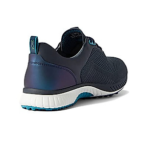 Johnston & Murphy XC4 Womens H1 Sport Hybrid Navy Waterproof Mesh/Leather 7 M