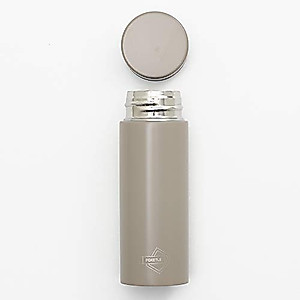 Poketle Personal Insulated Bottle, Small 120ml, Stainless Steel, Lightweight, Beige