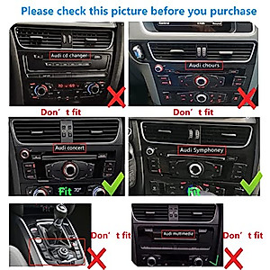 Road Top Wireless Carplay Android Auto Module Receiver Box for Audi S4 S5 A4 A5 (2009-2015 Year) for Q5 (2009-2017 Year) with 2GMMI, Carplay Retrofit Kit Decoder, Support Mirrorlink, Camera