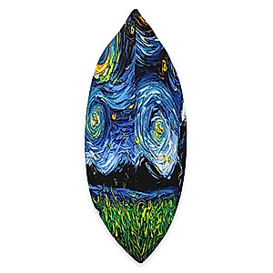 Sagittarius Gallery Border Collie Back Full Version Starry Night Dog Art by Aja Throw Pillow, 18x18, Multicolor