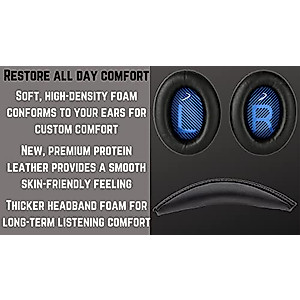 Replacement AE2 Ear Pads/Soundtrue Ear Pads and V2 AE2 Headband/SoundTrue Headband Cushion. Compatible with Bose Around-Ear 2 (AE2), SoundLink Around-Ear 1 and SoundTrue Around-Ear 1 Headphones