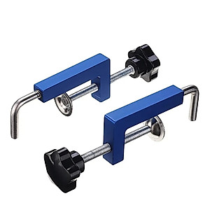 AYKONG 2Pcs Aluminum Alloy 360° Ratary Woodworking Clamp G Clip Dedicated Fixture Adjustable Frame Fast Fixed Clamp for Woodworking Benches Jig Accessories