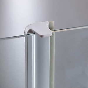Joseph Joseph EasyStore Compact Shower Squeegee with Integrated Hanger, One-Size, White/Gray