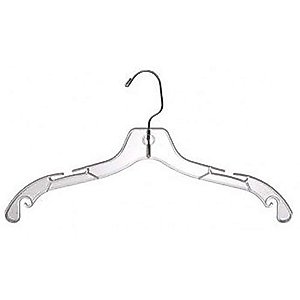 Only Hangers Clear Plastic 17" Dress Hanger (Box of 100)