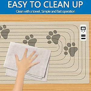 ZLAWIP pet Training mat, Scan pet Indoor Electric Shock mat, LED Screen Cats and Dogs Electric Shock mat, Electric Drive Training mat to Keep Pets Away from The Sofa, 3 Modes (30"x16")