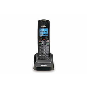 VTech DS6151-11 DECT 6.0 2-Line Expandable Cordless Phone + (1) DS6101-11 Accessory Handset, Black