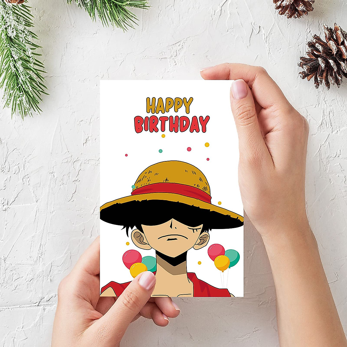 OJsensai Happy Birthday Card, Funny Birthday Card for Daughter Son, Bday Greeting Card for Him Her