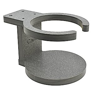 Poly Cup Holder for Adirondack Chair or Patio, Fits Standard- Large Cups (Charcoal Gray)