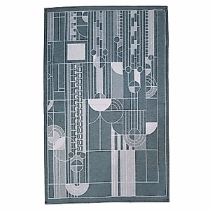 KAF Home Frank Lloyd Wright Woven Jacquard Tea Towel 20 x 30-inch 100-Percent Cotton (Saguaro)