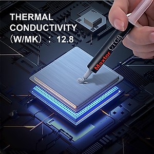 Maxtor CTG8 4 Grams Thermal Compound Paste Heat Sink for IC/Processor/CPU/GPU/All Coolers, 12.8W/m.k Carbon Based High Performance, Thermal Interface Material
