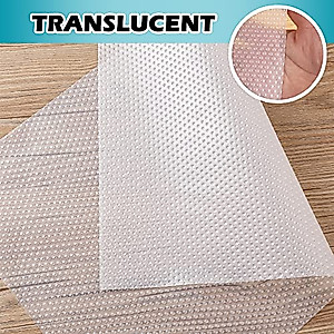 PABUSIOR Refrigerator Shelf Liners 4 PCS, Translucent Drawer Liners, (16" x24 INCH) Washable Fridge Liner, Refrigerator Mats for Freezer Glass Shelves