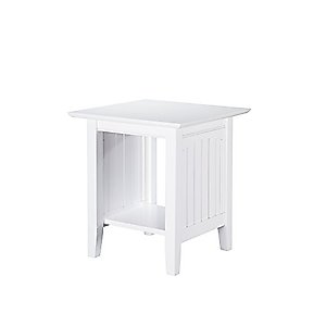 AFI Nantucket Chair Side, End Table (20" x 20"), White