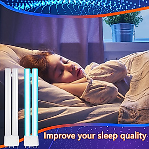 Bug Zapper Replacement Bulb 18W H Shaped Twin Tube Bulb Indoor Outdoor Bug Zapper Light Bulbs with 4 Pin Base (4)