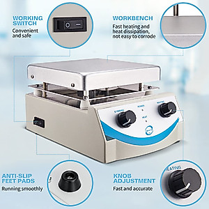 SH-3 Hot Plate Magnetic Stirrer 5000ml Volume with Dual Control and 1 Inch Stir Bar