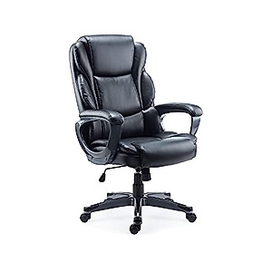 STAPLES Mcallum Bonded Leather Manager Chair, Black,2/Pack (58065-Ccvs)