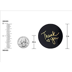 2 Inch Thank You Stickers | 500 Thank You Stickers for Small Business| Self-Adhesive & Waterproof Stickers with 4 Beautiful Colors | Strong and Durable (Classic, 2 Inch)