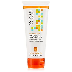 Andalou Naturals Argan Oil Plus LeaveIn Conditioner Fluid, Vanilla, 6.8 Fl Oz