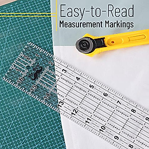 Mr. Pen- Sewing Ruler, 3 x17 Inch, Acrylic Ruler, Quilting Ruler, Cutting Ruler, Acrylic Ruler for Cutting Fabric, Rulers for Quilting and Sewing, Non Slip Quilt Rulers, Sewing Supplies