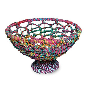 IHI Colored Jute Pedestal Basket