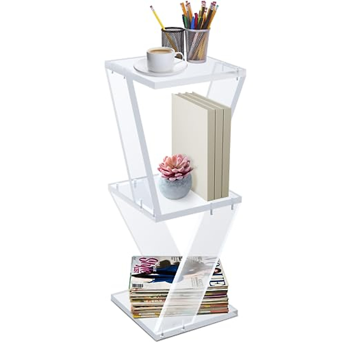 Acrylic Side Table, Acrylic Furniture, Acrylic Coffee Tables for Living Room, Acrylic End Table, Arteriors, Ghost Table, Arylic Desk, Clear Furniture, Wavy Side Table, Acrylic Bed Table