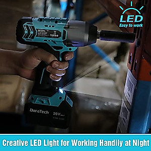 DURATECH 5PC Magnetic Swivel Spark Plug Socket Set and DURATECH 20V Cordless Impact Wrench