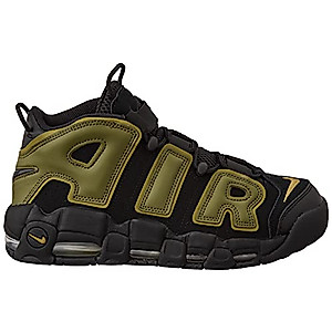 Nike mens Air More Uptempo 96 Basketball Trainers Cj6129 Shoes, Black/Rough Green-pilgrim-blac, 11