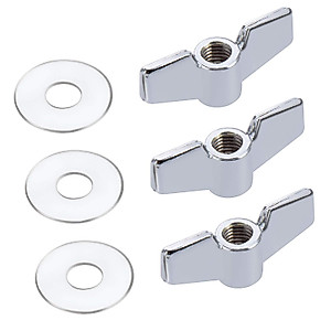 (21 Pieces) Cymbal Replacement Accessories, Cymbal Felts Hi-Hat Clutch Felt Hi Hat Cup, Felt Cymbal Sleeves with Base Wing Nuts, Washer, Sleeves and Base Wing Nuts Replacement for Drum Set