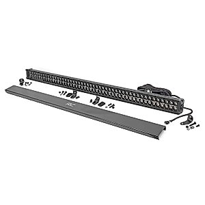 Rough Country 50" Black Series Dual Row LED Light Bar | Amber DRL - 70950BDA