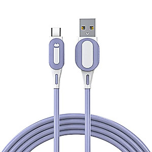 BGNTBUK Type C Charging Cable Fast Charge 10 1m 3A Silicone Data Cable Mobile Phone Color Fast Charging Line Liquid Soft Plastic Flash Charging Cable Wireless Charger for Note 8