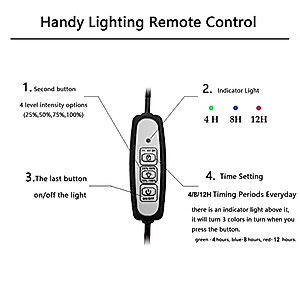 AREPK Aquarium Light Full Spectrum LED, for Under 3 Gallon Fish Tank, Light with Timer Auto On/Off, Betta Fish Tank,Indoor Plant Growth, Potted Plants, Succulent, Miniature Gardening Landscape (5)