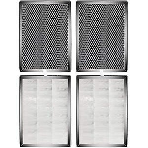 Fette Filter - Premium H13 True HEPA Replacement Filter Compatible with MA-25 Air Purifier with 3-in-1 filtration system. (Pack of 4)