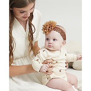 jollybows 18pcs Baby Girls Headband Chiffon Flower Soft Stretchy Hair Band Hair Accessories for Baby Girls Newborns Infants Toddlers and Kids