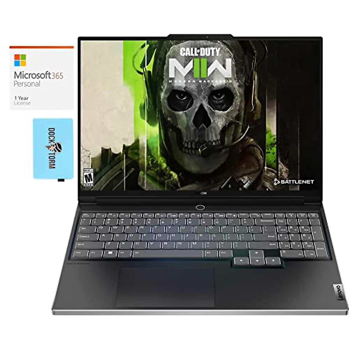 Lenovo Legion Slim 7i Gaming & Entertainment Laptop (Intel i7-12700H 14-Core, 24GB DDR5 4800MHz RAM, 512GB PCIe SSD, RTX 3060, 16.0" 165Hz Win 11 Home) with MS 365 Personal, Hub