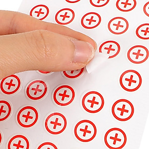 120 Pcs Labels Safety Warning Adhesive Electrode Tape Polarity Safety Stickers Cute Car Accessories Phone Battery Car Decals Battery Label Stickers PVC Car Stickers Electric Box