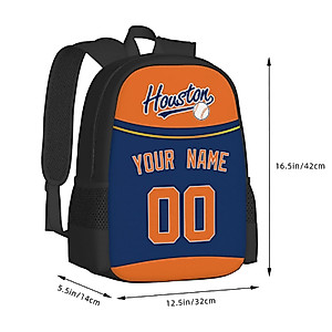 INAOO Backpack Houston Personalized Bags for Men Women Gifts