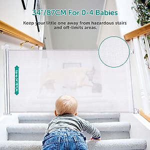 alobeby Baby Gate, Retractable Baby Gate, Pet Gate, Baby Dog Gates for Doorways Gates for Kids or Pets, Extends to 60'' Wide, Extra KMS-WL01 baby gate 2448
