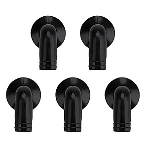 5 Pack 20 mm Air Conditioner Drain Hose Adapter for Mini-Split and Window AC Unit. 0.78 Inch Universal AC Drain Hose Connector Elbow Fitting Compatible with Panasonic Room Air Conditioner, Black